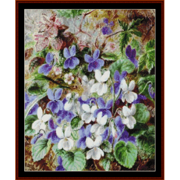 Wild Violets - Albert Durer Lucas pdf cross stitch pattern – Cross Stitch Collectibles